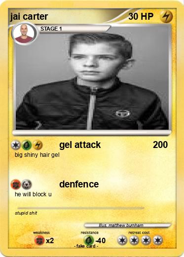 Pokémon jai carter - gel attack - My Pokemon Card