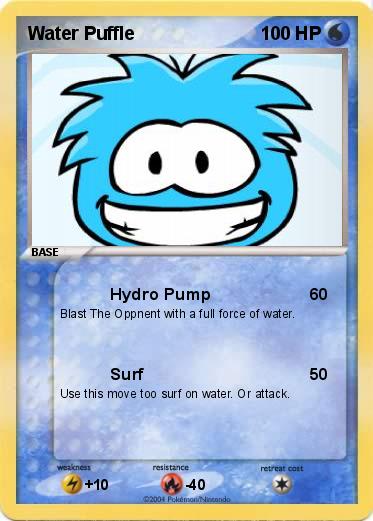 Pokémon Water Puffle - Hydro Pump - My Pokemon Card