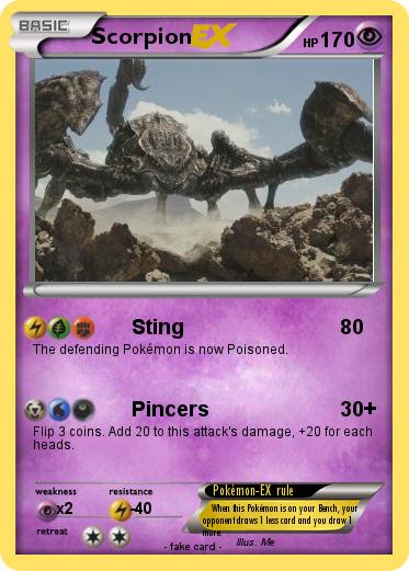 Pokémon Scorpion 1080 1080 - Sting - My Pokemon Card