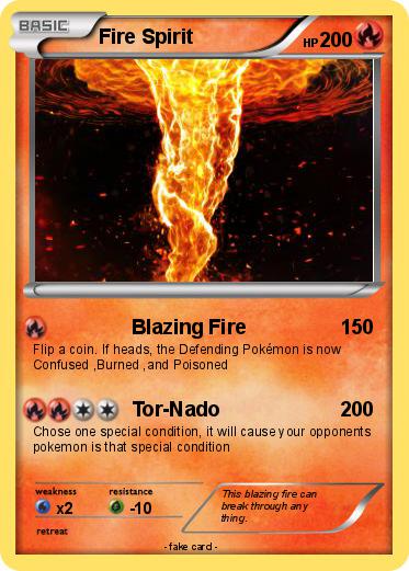 Pokémon Fire Spirit 9 9 - Blazing Fire - My Pokemon Card