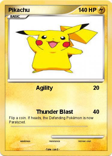 Pokémon Pikachu 11325 11325 - Agility - My Pokemon Card