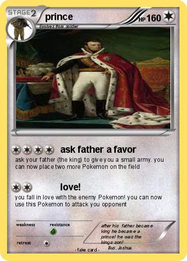 Pokémon prince 615 615 - ask father a favor - My Pokemon Card