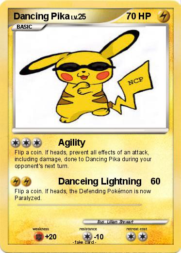 Pokémon Dancing Pika - Agility - My Pokemon Card