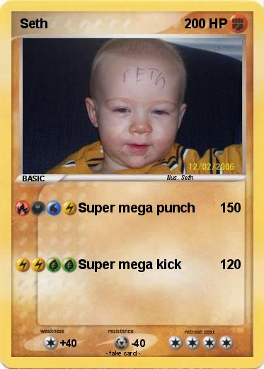 Pokémon Seth 228 228 - Super mega punch - My Pokemon Card