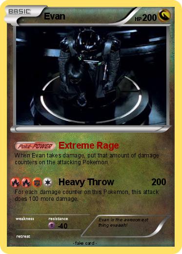 Pokémon Evan 535 535 - Extreme Rage - My Pokemon Card