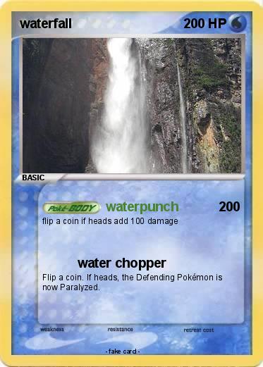 Pokémon waterfall 53 53 - waterpunch - My Pokemon Card