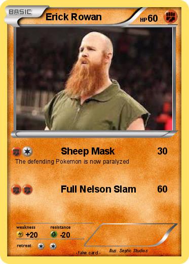 Pokémon Erick Rowan 1 1 - Sheep Mask - My Pokemon Card