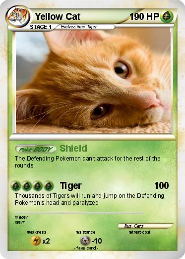 Pokémon Yellow Cat 2 2 - Shield - My Pokemon Card