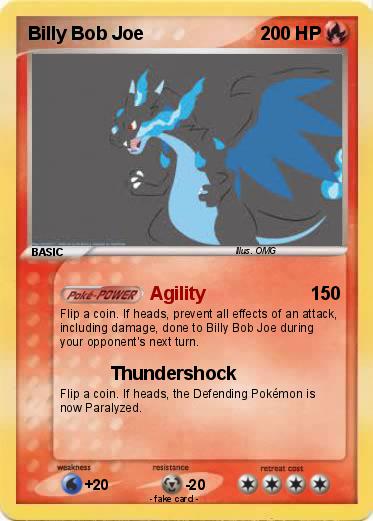 Pokémon Billy Bob Joe 11 11 - Agility - My Pokemon Card