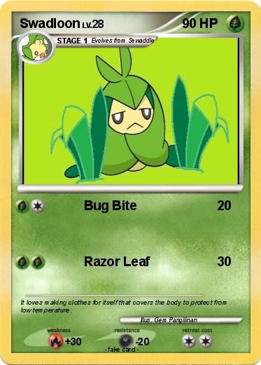 Pokémon Swadloon 17 17 - Bug Bite - My Pokemon Card