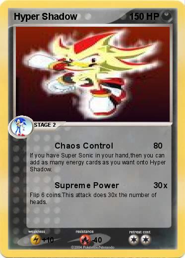 Pokémon Hyper Shadow 7 7 - Chaos Control - My Pokemon Card