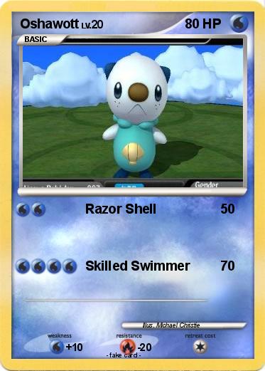 Pokémon Oshawott 306 306 - Razor Shell - My Pokemon Card