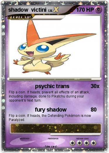 Pokémon shadow victini 3 3 - psychic trans - My Pokemon Card
