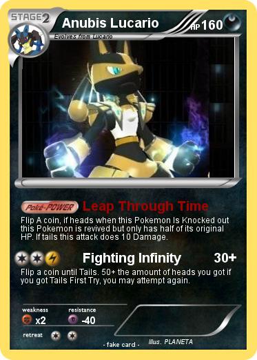 Pokémon Anubis Lucario - Leap Through Time - My Pokemon Card
