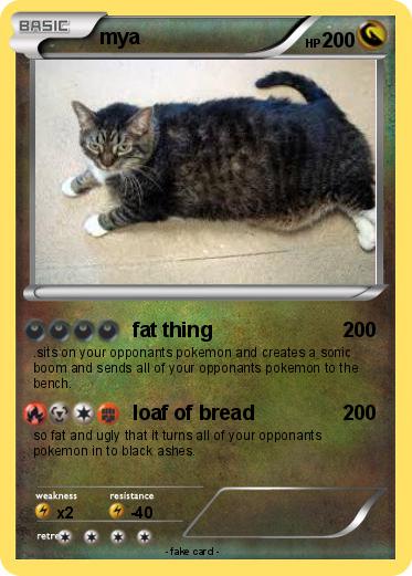 Pokémon mya 51 51 - fat thing - My Pokemon Card