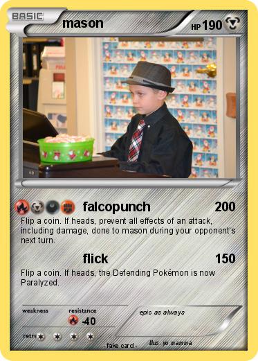 Pokémon mason 313 313 - falcopunch - My Pokemon Card