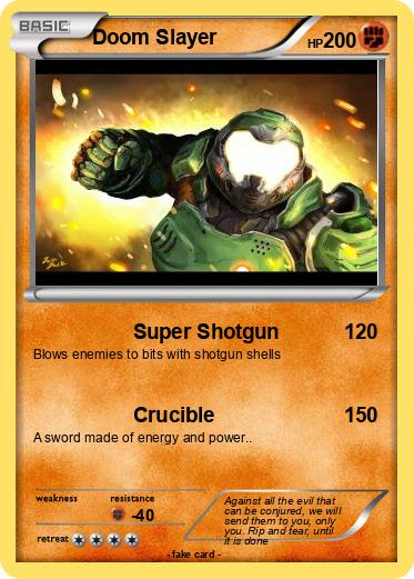 Pokémon Doom Slayer 28 28 - Super Shotgun - My Pokemon Card