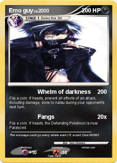 Pokémon Emo guy 3 3 - Whelm of darkness - My Pokemon Card