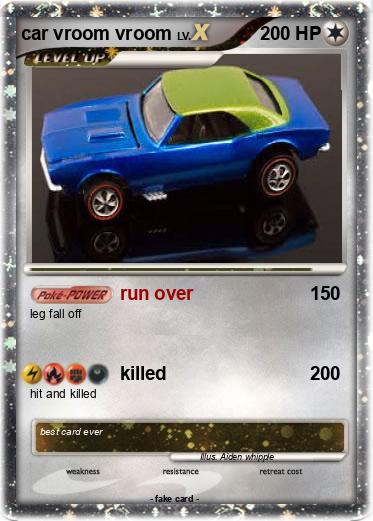 Pokémon car vroom vroom - run over - My Pokemon Card