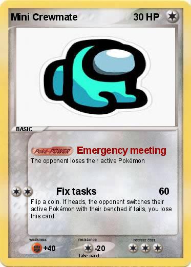 Pokémon Mini Crewmate 13 13 - Emergency meeting - My Pokemon Card