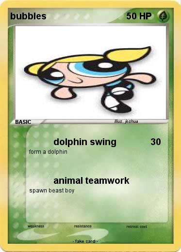 Pokémon bubbles 255 255 - dolphin swing - My Pokemon Card