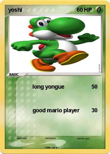 Pokémon yoshi 1937 1937 - long yongue - My Pokemon Card