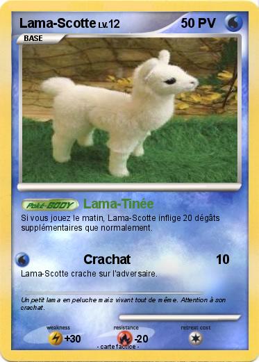 Pokémon Lama Scotte - Lama-Tinée - Ma carte Pokémon