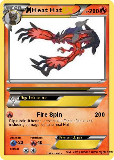 Pokémon Heat Hat - Fire Spin - My Pokemon Card