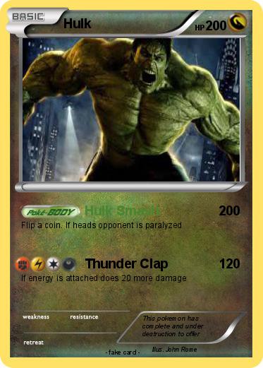 Pokémon Hulk 1442 1442 - Hulk Smash - My Pokemon Card