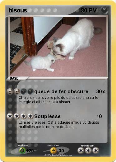 Pokémon bisous - queue de fer obscure - Ma carte Pokémon