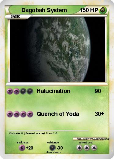 Pokémon Dagobah System - Halucination - My Pokemon Card
