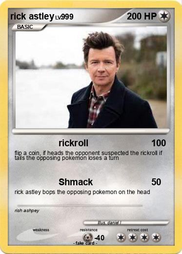 Pokémon rick astley 474 474 - rickroll - My Pokemon Card