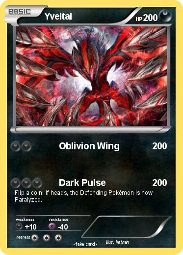 Pokémon Yveltal 1368 1368 - Oblivion Wing - My Pokemon Card