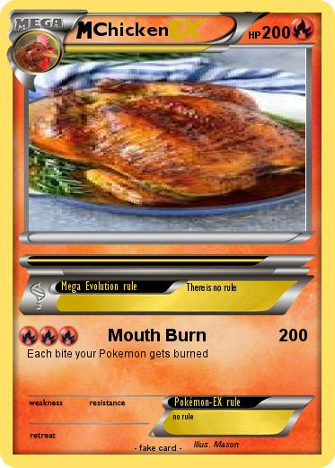 Pokémon Chicken 1081 1081 - Mouth Burn - My Pokemon Card