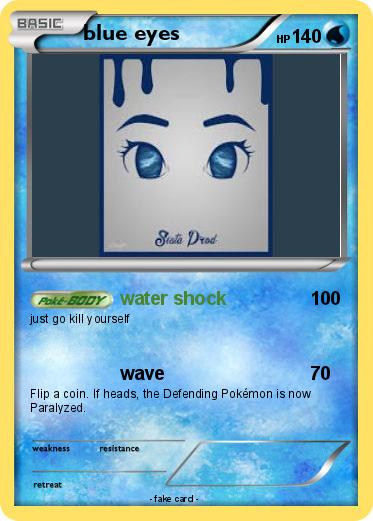 Pokémon blue eyes 410 410 - water shock - My Pokemon Card