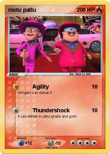 Pokémon motu patlu - Agility - My Pokemon Card
