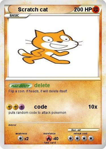 Pokémon Scratch cat 41 41 - delete - My Pokemon Card