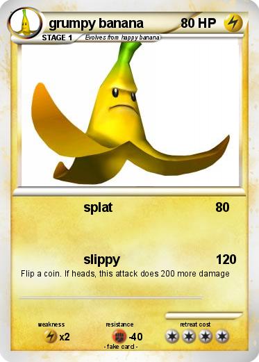 Pokémon grumpy banana 8 8 - splat - My Pokemon Card