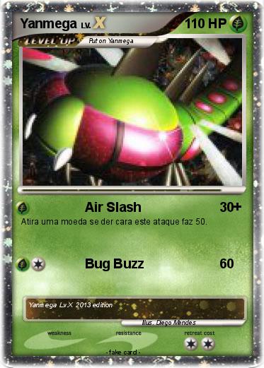 Pokémon Yanmega 68 68 - Air Slash - My Pokemon Card