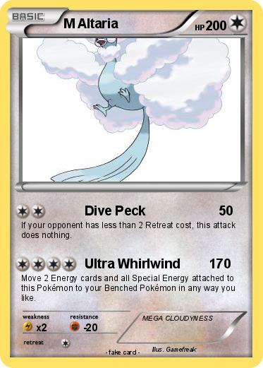 Pokémon M Altaria 7 7 - Dive Peck - My Pokemon Card