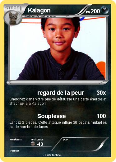 Pokémon Kalagon - regard de la peur - Ma carte Pokémon