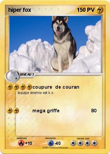 Pokémon hiper fox 1 1 - coupure de couran - Ma carte Pokémon