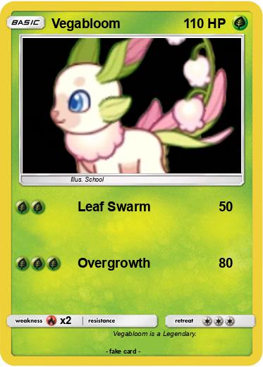Pokémon Vegabloom - Leaf Swarm - My Pokemon Card