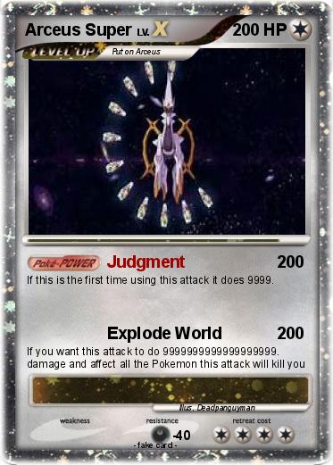 Pokémon Arceus Super - Judgment - My Pokemon Card