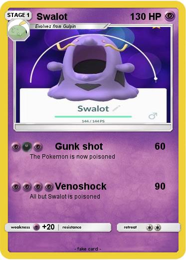 Pokémon Swalot 16 16 - Gunk shot - My Pokemon Card
