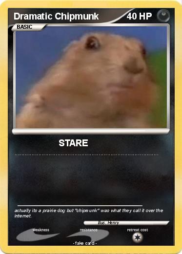 Pokémon Dramatic Chipmunk 13 13 - STARE - My Pokemon Card
