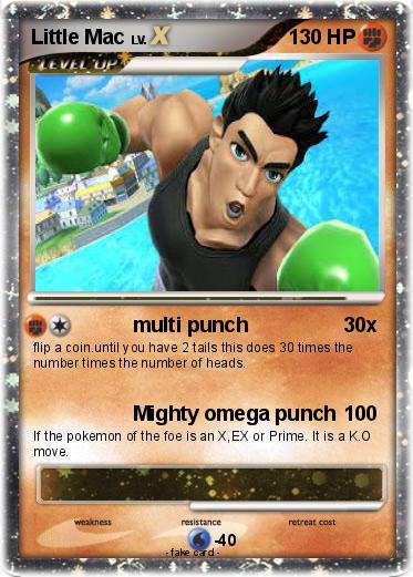 Pokémon Little Mac 60 60 - multi punch - My Pokemon Card