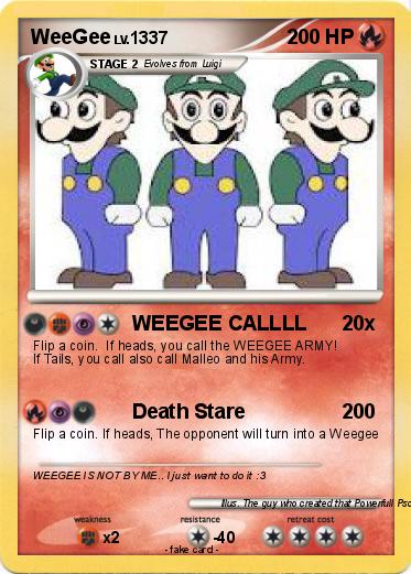 Pokémon WeeGee 1340 1340 - WEEGEE CALLLL - My Pokemon Card