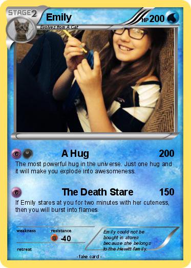 Pokémon Emily 265 265 - A Hug - My Pokemon Card