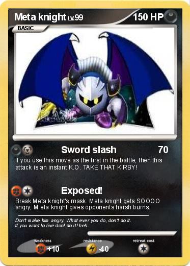 Pokémon Meta knight 165 165 - Sword slash - My Pokemon Card